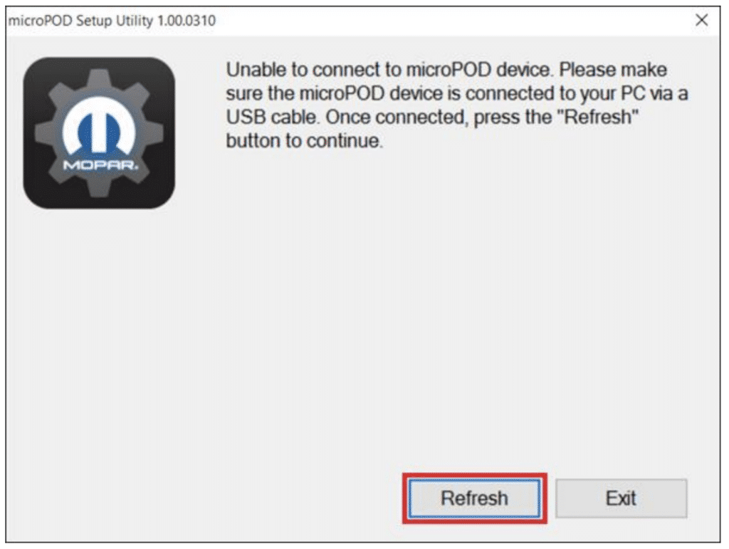 How to setup your microPOD for wiTECH 2.0