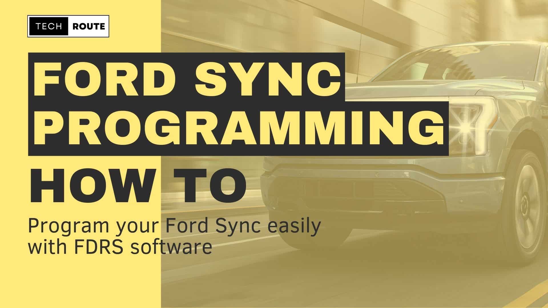 How to program Ford Sync - Video Guide